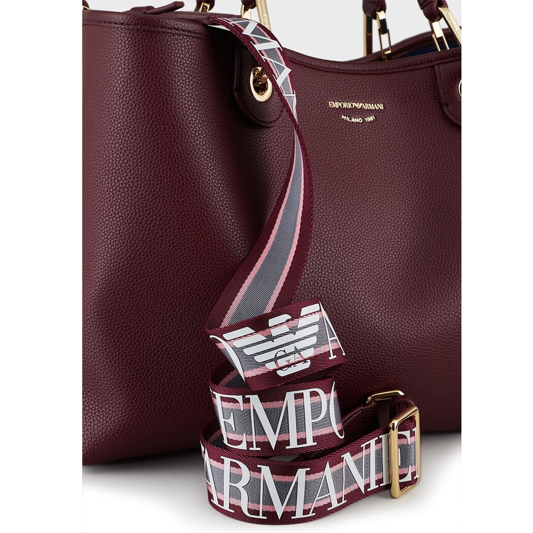 Women's Accessories Emporio Armani Burgundy Medium Handbag FW2020 | eBay